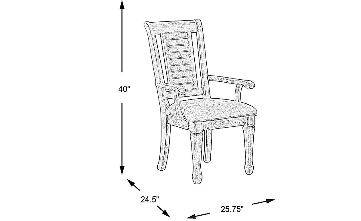 Nantucket Breeze Gray Arm Chair | Rooms to Go