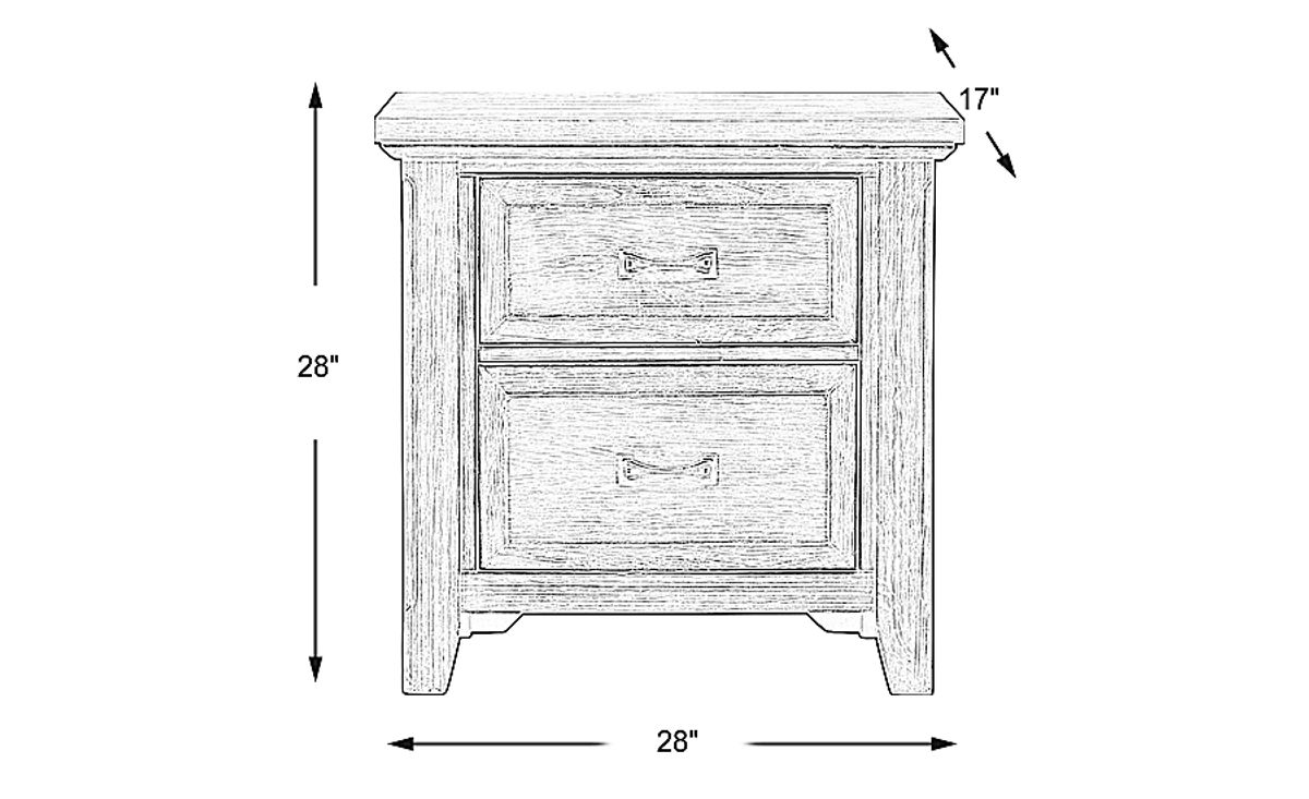 Nantucket Breeze Gray Nightstand | Rooms to Go