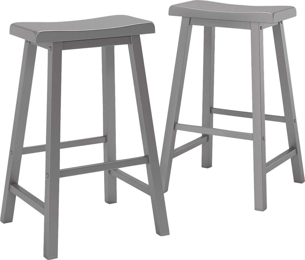 Nario Gray Set Of 2 Barstools | Rooms to Go
