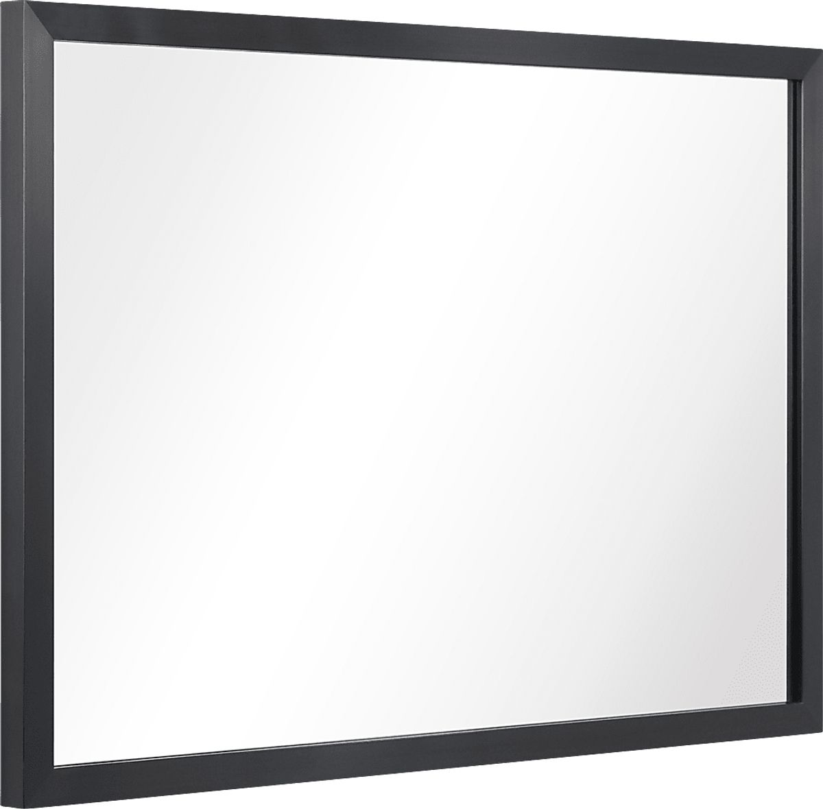 Nasir Black Small Mirror | Rooms to Go