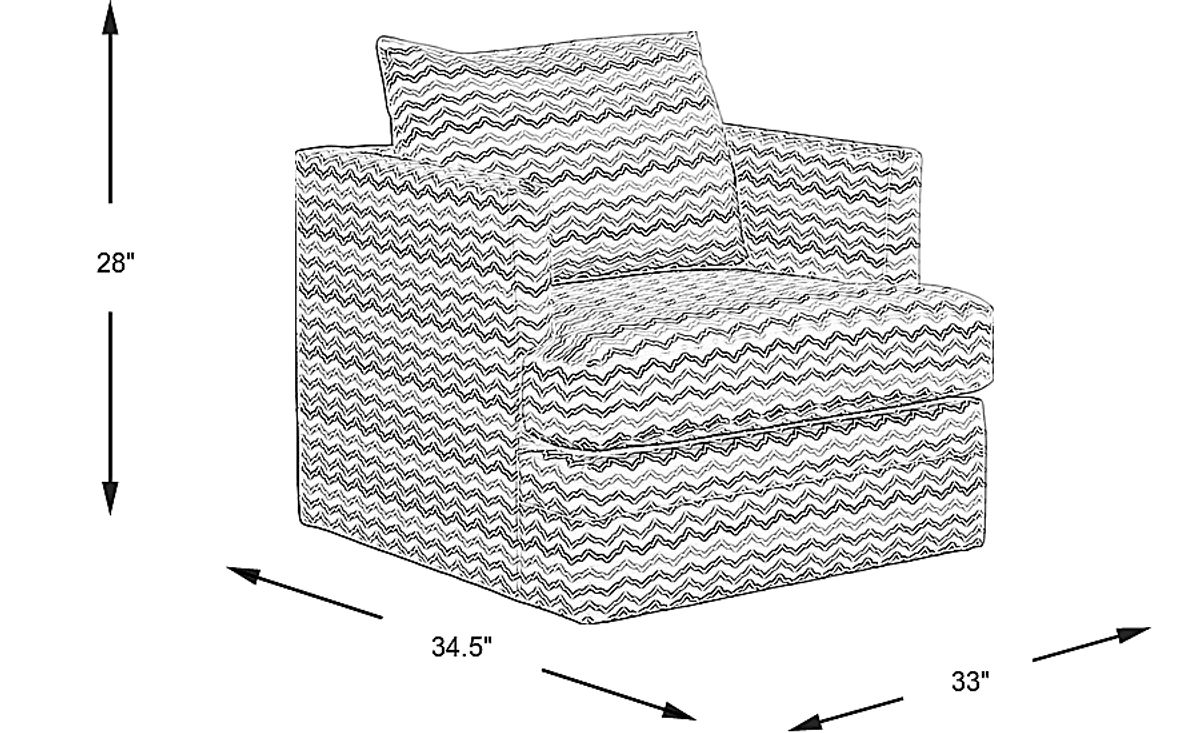 Natalia Gray Polyester Fabric Swivel Accent Chair | Rooms to Go