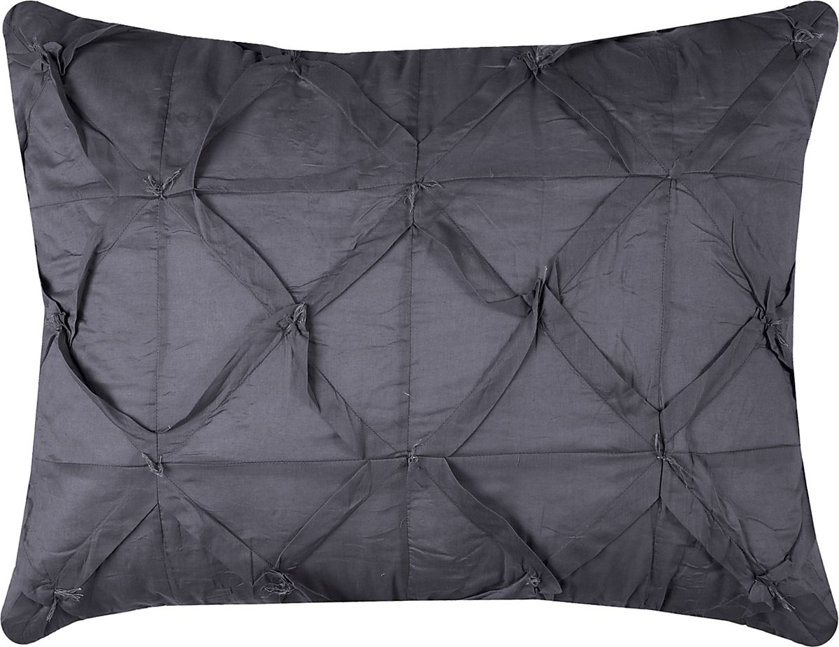 Natasia Dark Gray Standard Sham | Rooms to Go