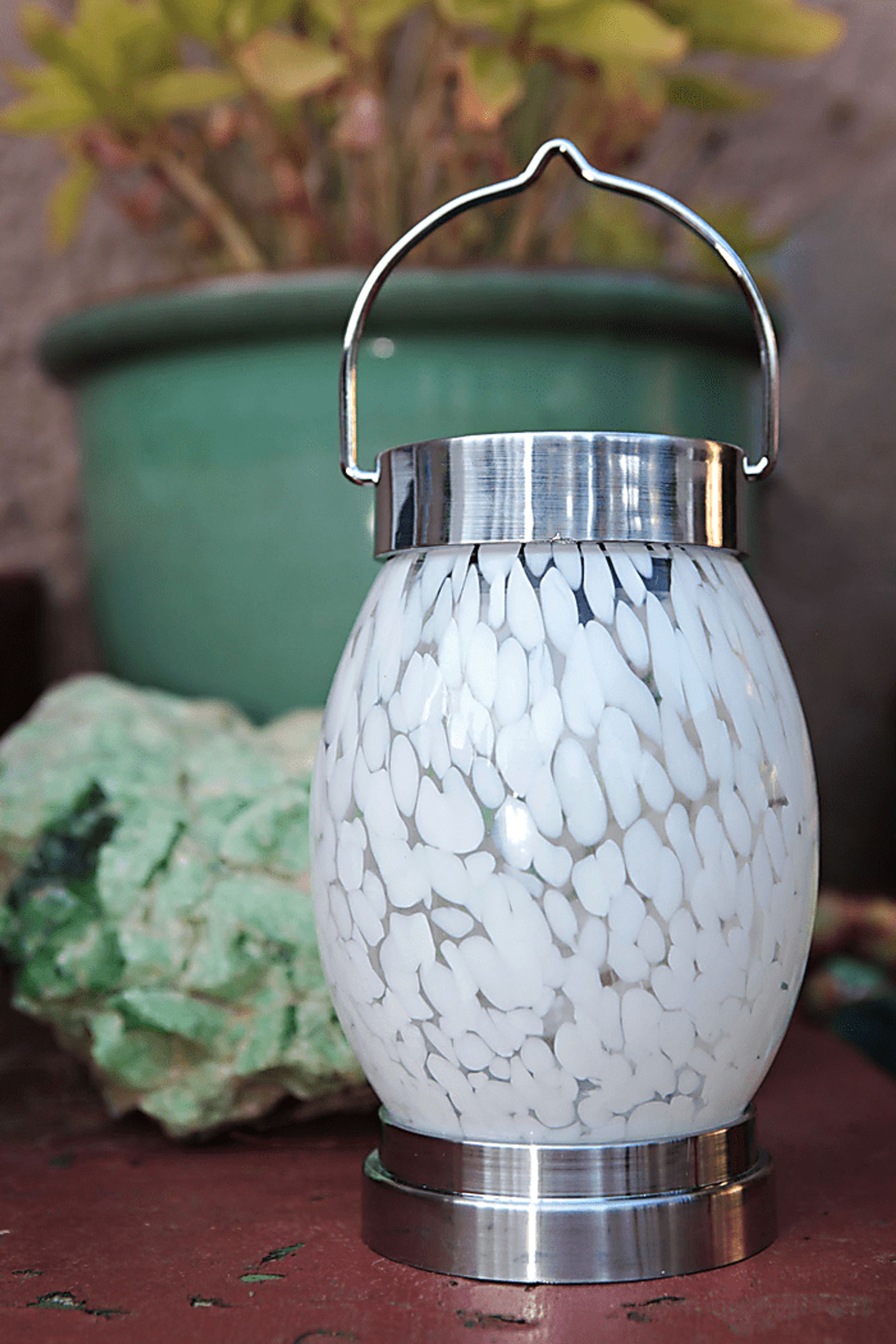 Nautical Oval White Outdoor Lantern | Rooms to Go