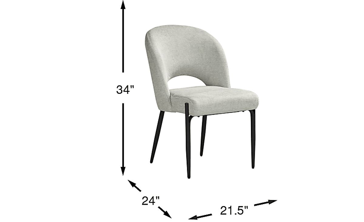 Navarro Black Black,Colors Light Gray Dining Chair | Rooms to Go