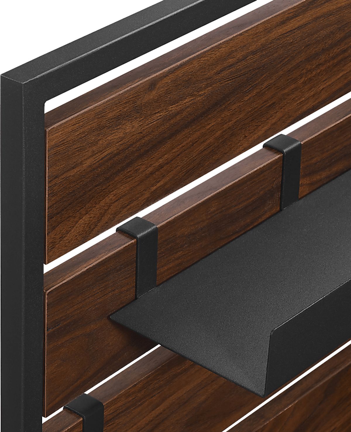 Navasota Walnut Dark Wood Wall Shelf | Rooms to Go