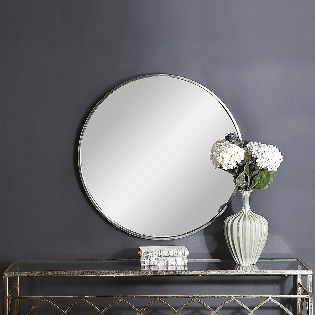 Navleen Silver Gray Mirror | Rooms to Go