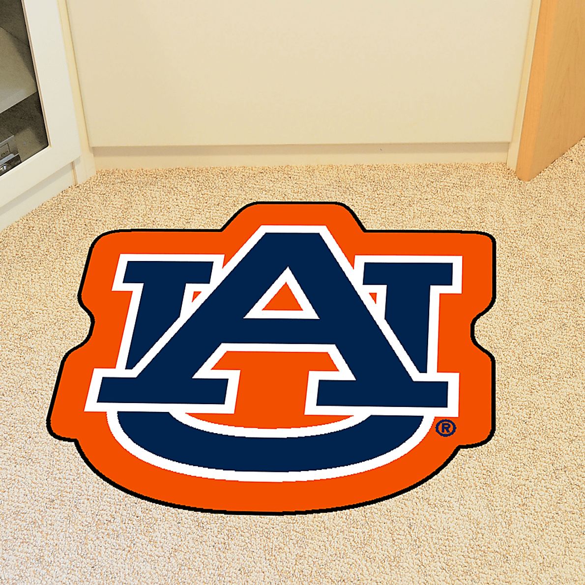 NCAA Football Mascot Auburn University 1'6" x 2' Rug - Rooms To Go