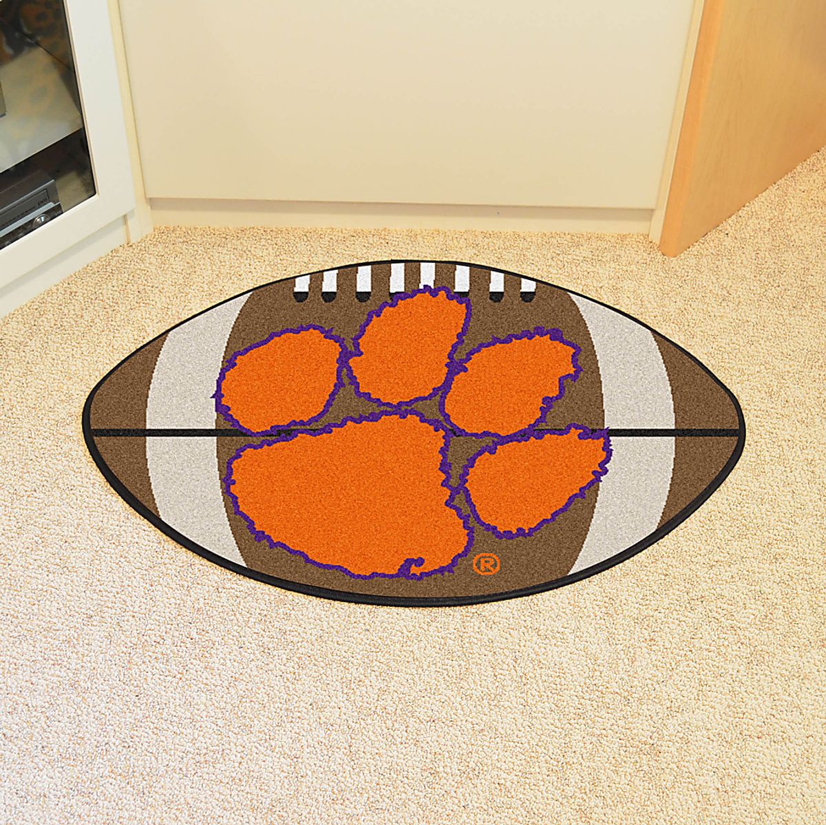 Ncaa Football Mascot Brown Rug | Rooms to Go