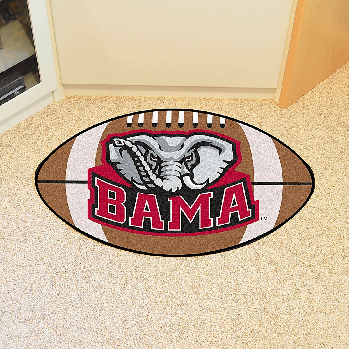 Ncaa Football Mascot Brown Rug | Rooms to Go