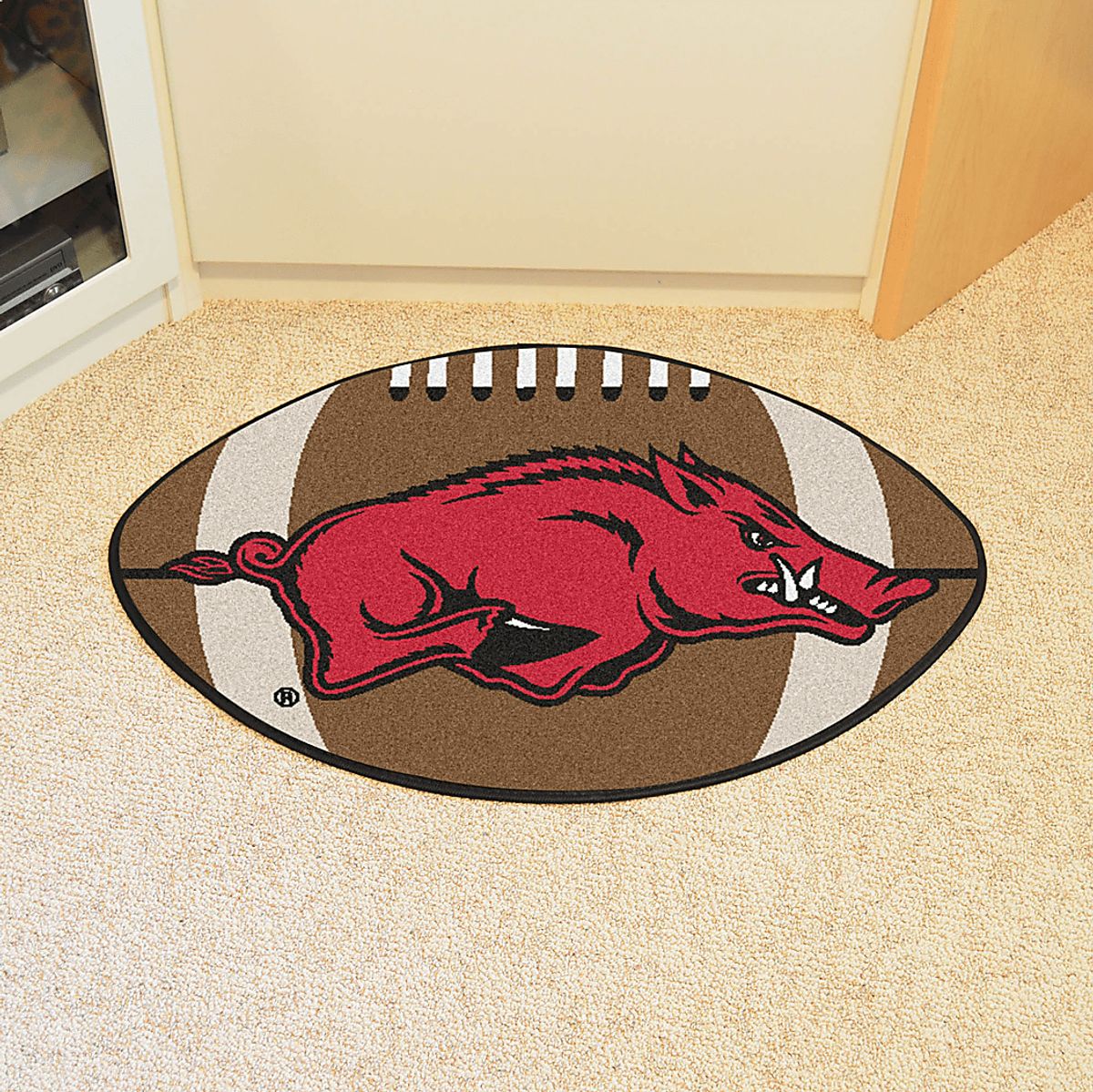 Ncaa Football Mascot Brown Rug | Rooms to Go