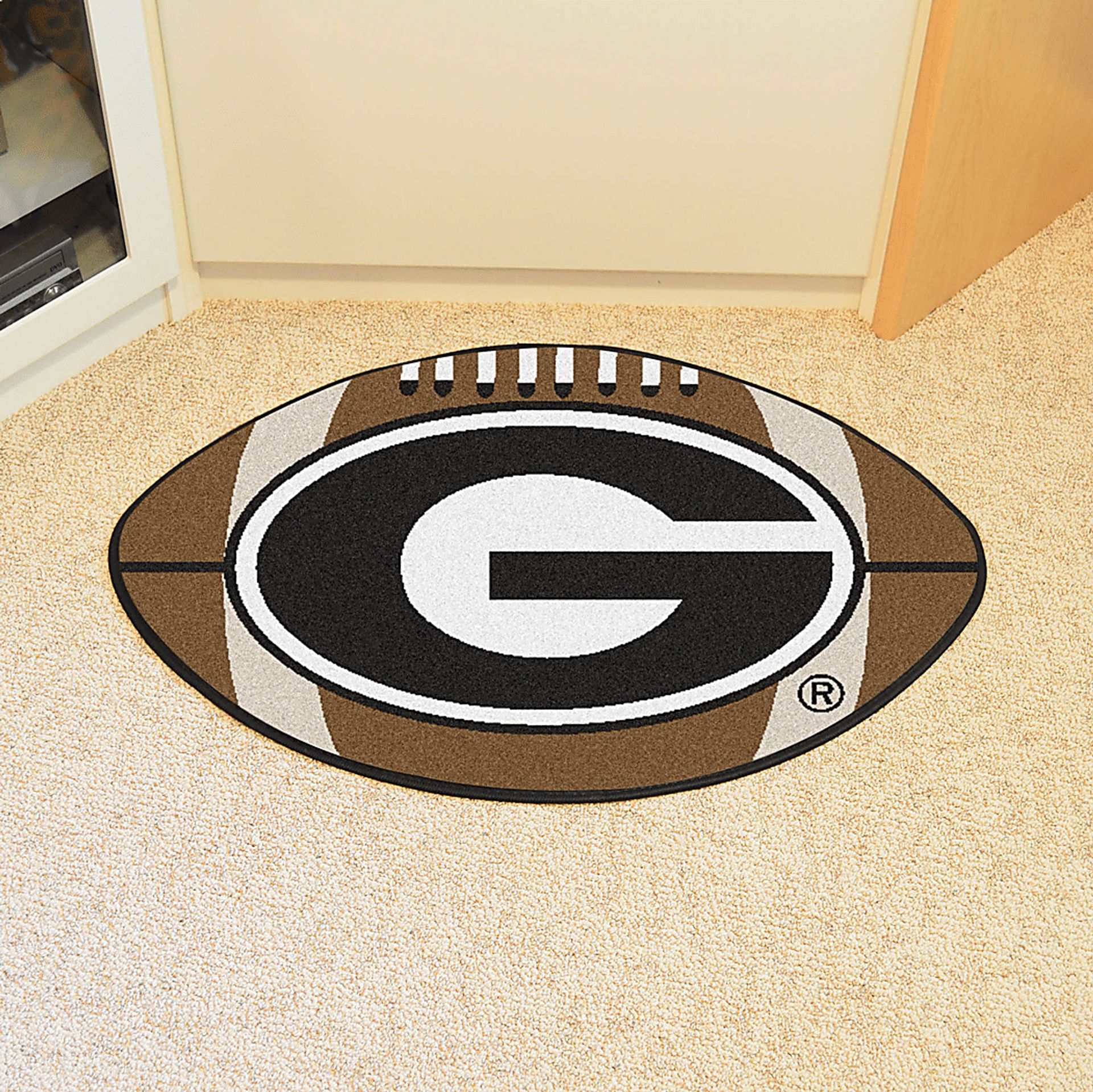 Ncaa Football Mascot Brown Rug | Rooms to Go