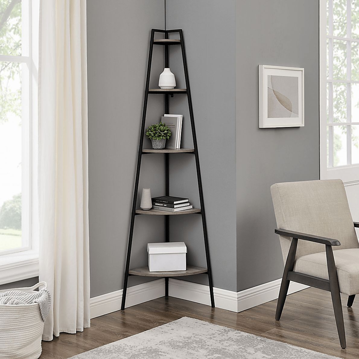 Nearwood Gray Bookshelf - Rooms To Go