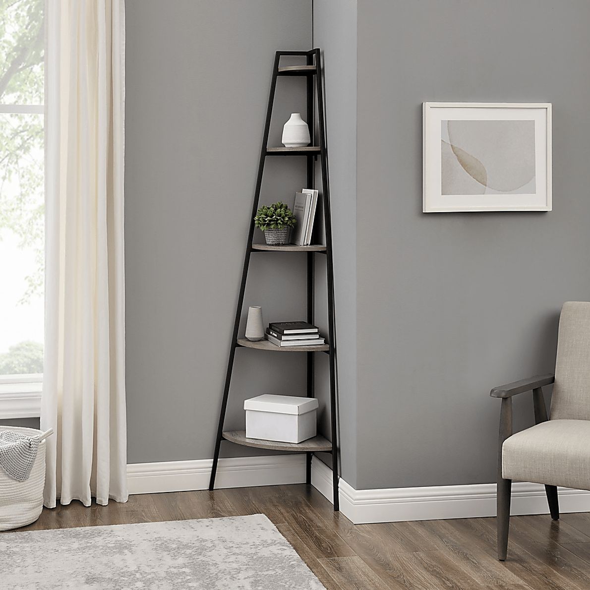 Nearwood Gray Bookshelf - Rooms To Go