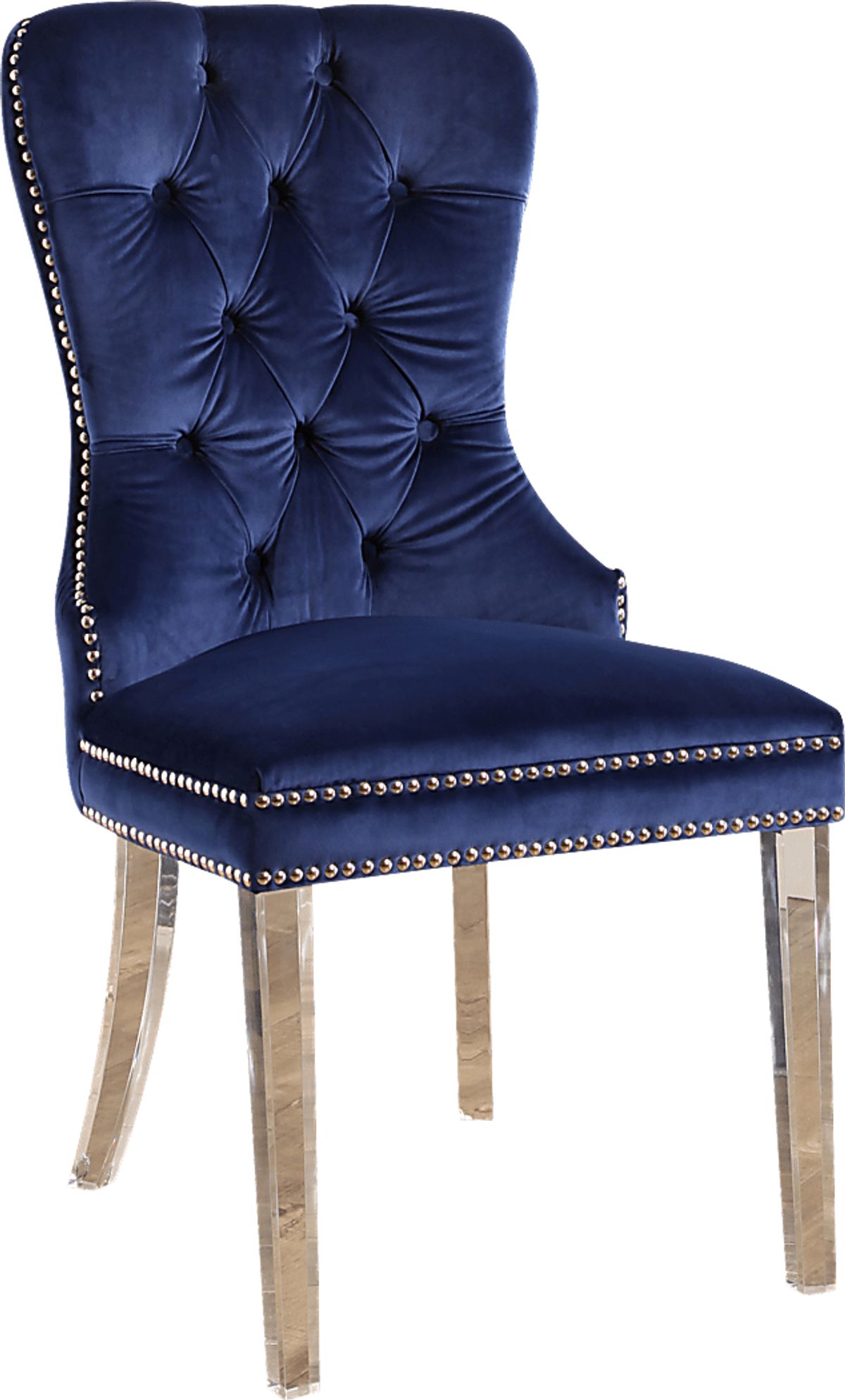 Necco Navy Blue Side Chair | Rooms to Go