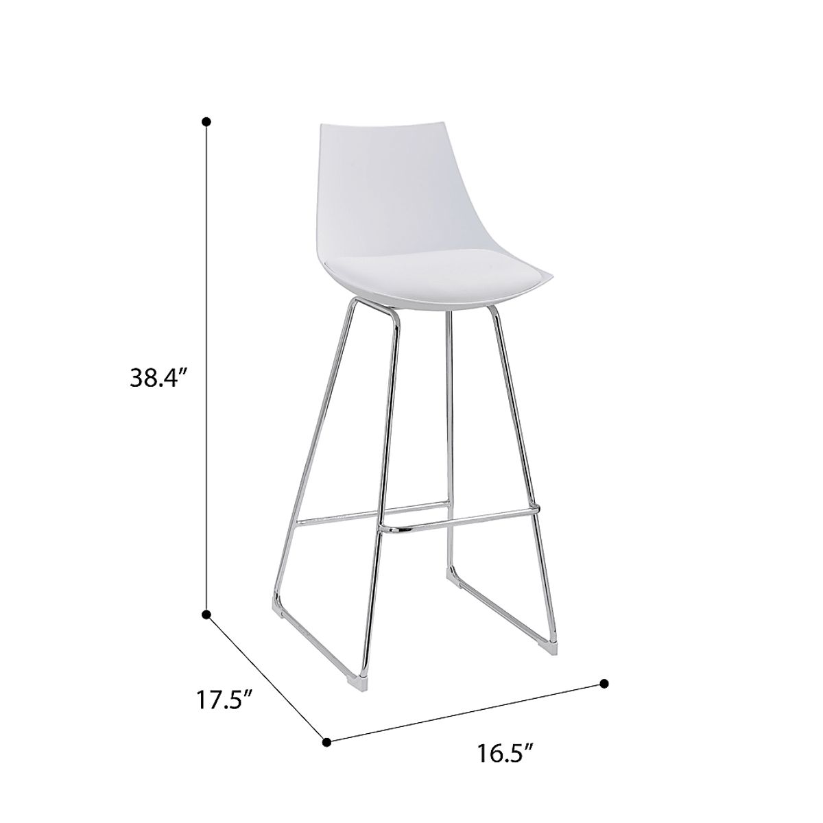 Neoway White Colors,White Counter Stool, Set Of 2 | Rooms to Go