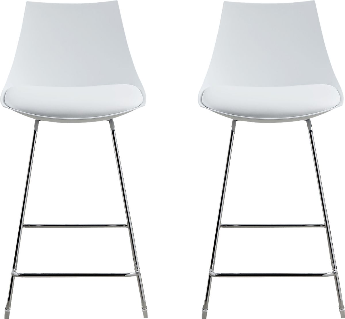 Neoway White Colors,White Counter Stool, Set Of 2 | Rooms to Go