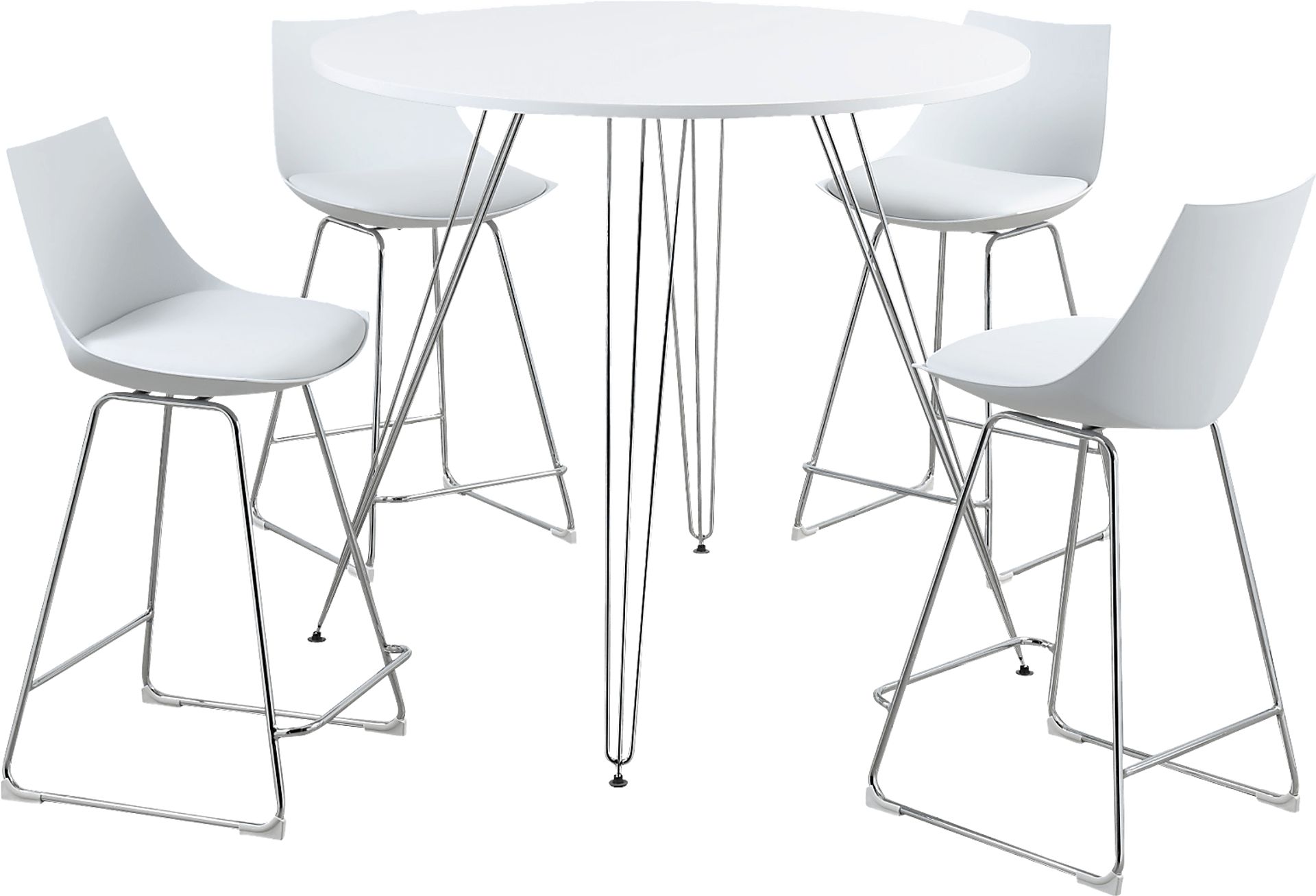 Neoway White Colors,White Counter Stool, Set Of 2 | Rooms to Go