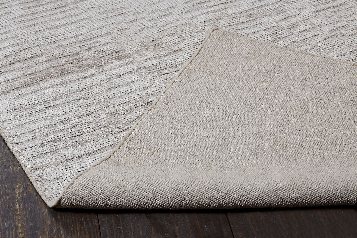 Nerva Gray Viscose,Wool Fabric Rug | Rooms to Go