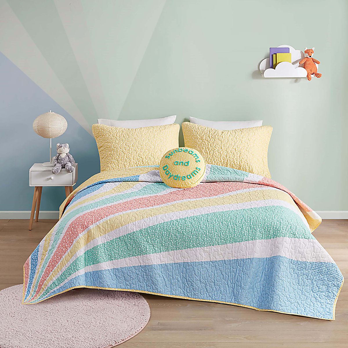 Nessel Yellow Full Quilt Set | Rooms to Go