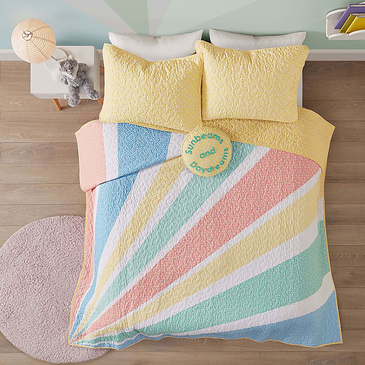 Nessel Yellow Full Quilt Set | Rooms to Go