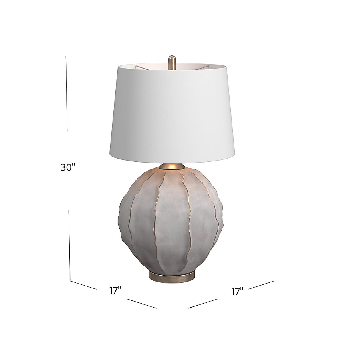 Neving Bay Gray Table Lamp | Rooms to Go