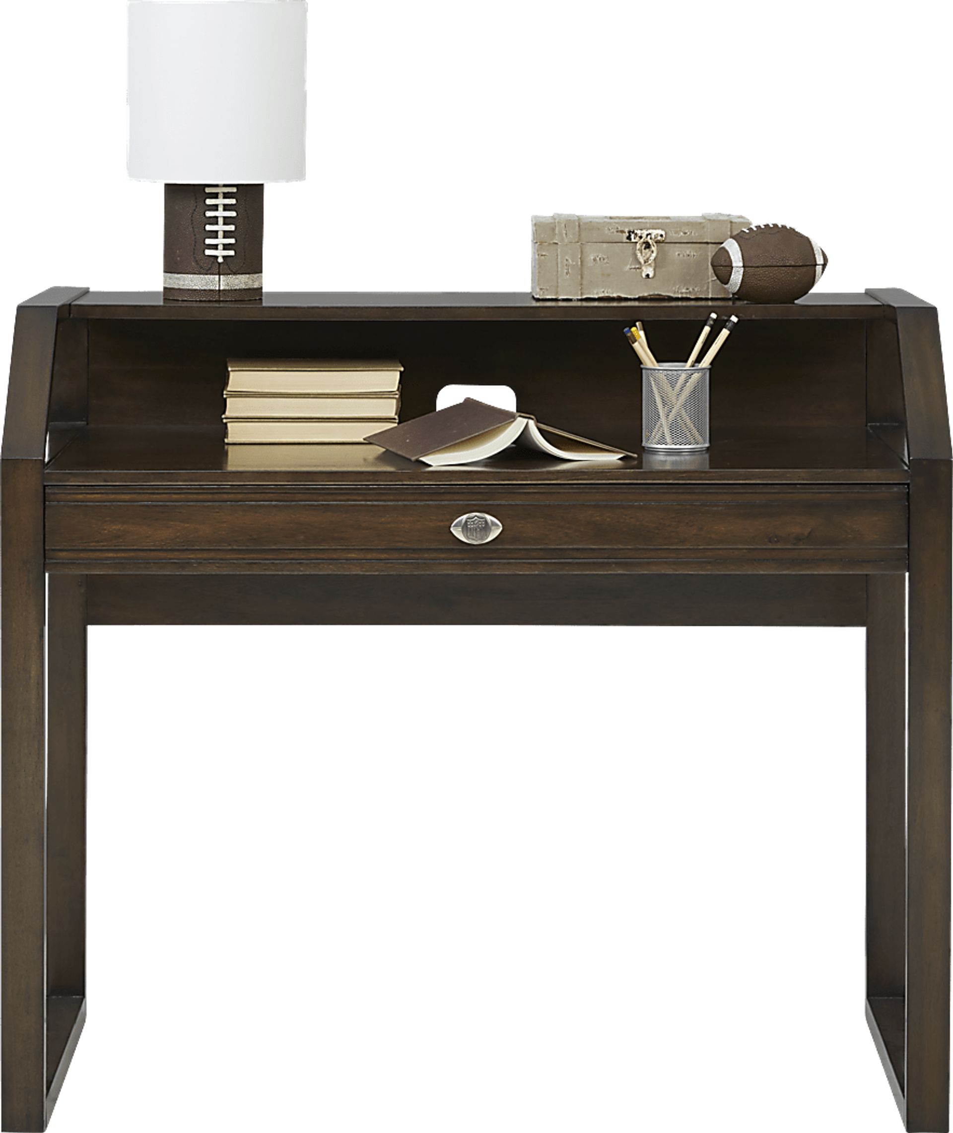 Nfl 1st & Goal Brown Cherry Dark Wood Desk | Rooms to Go