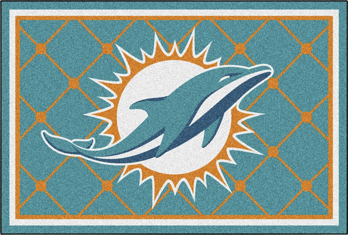 NFL Big Game Miami Dolphins 5' x 8' Rug - Rooms To Go