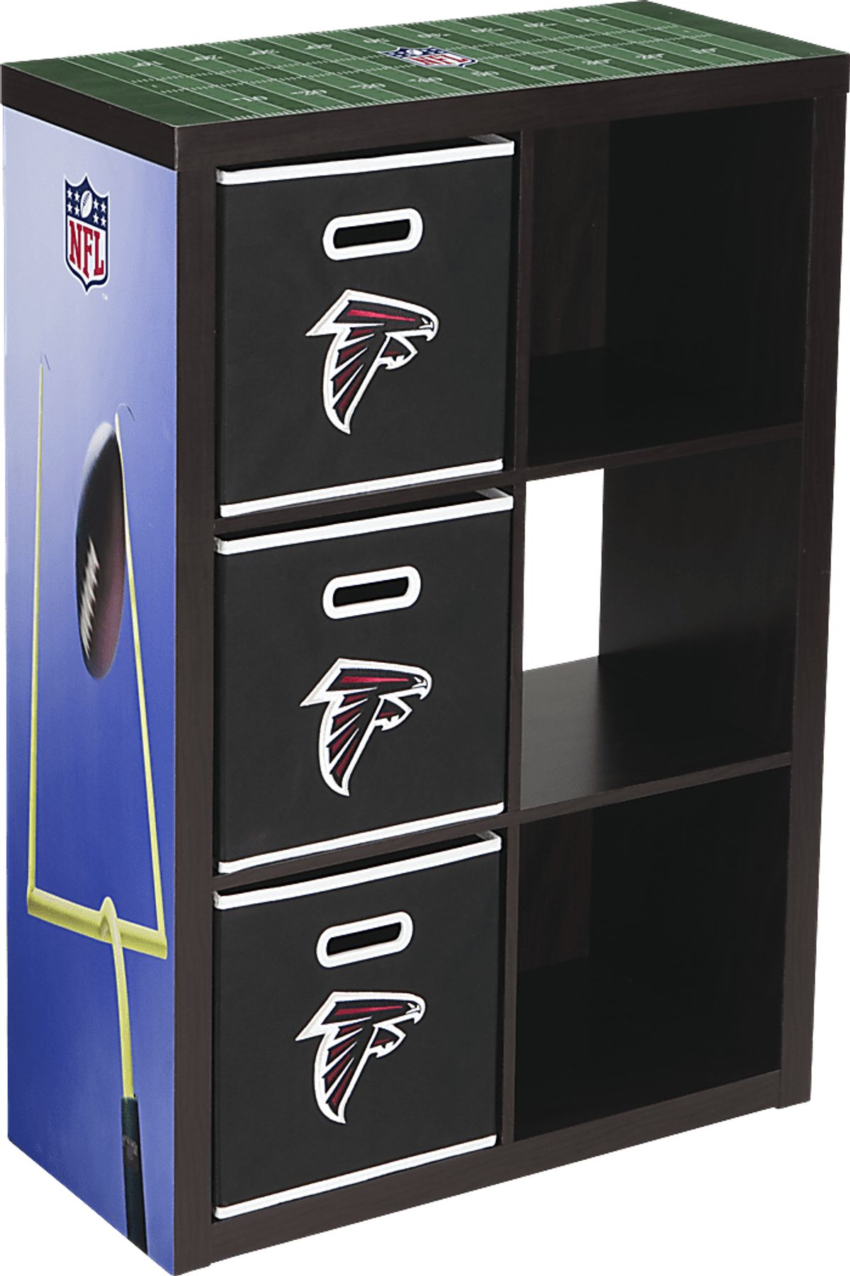 Nfl Cubestore Espresso Brown Organizer | Rooms to Go