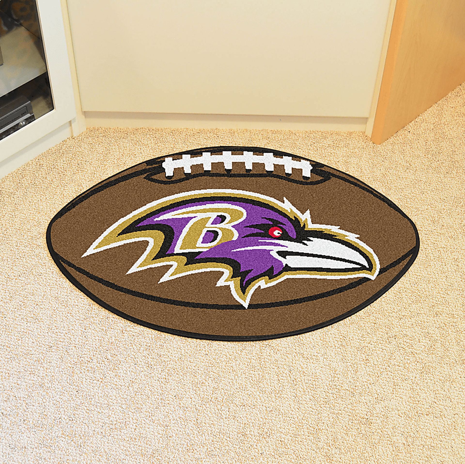 Nfl Football Mascot Brown Rug | Rooms to Go