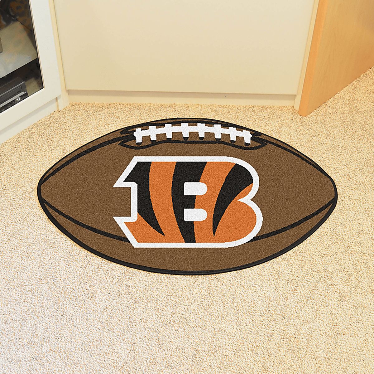 Nfl Football Mascot Brown Rug | Rooms to Go