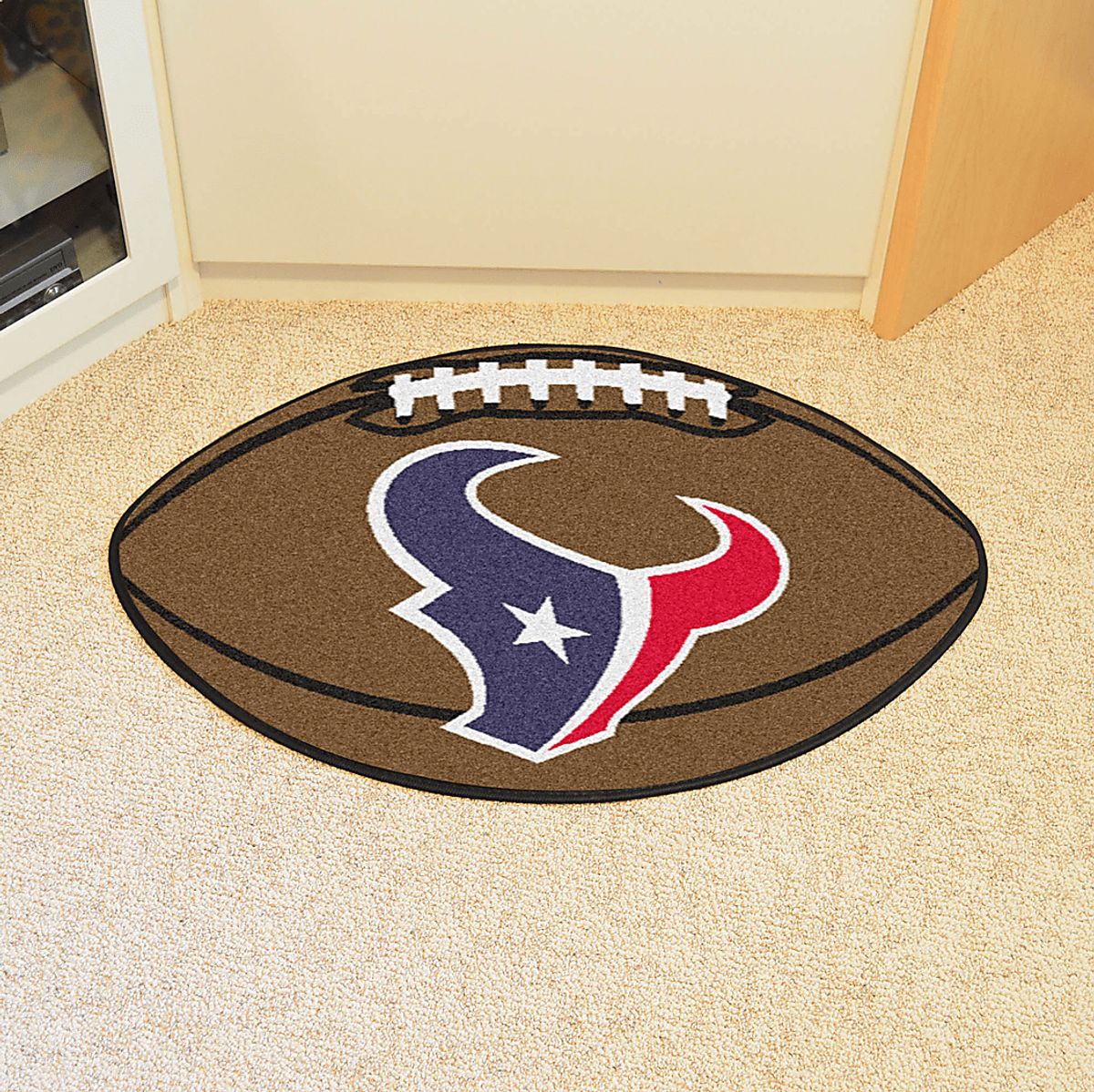 Nfl Football Mascot Brown Rug | Rooms to Go