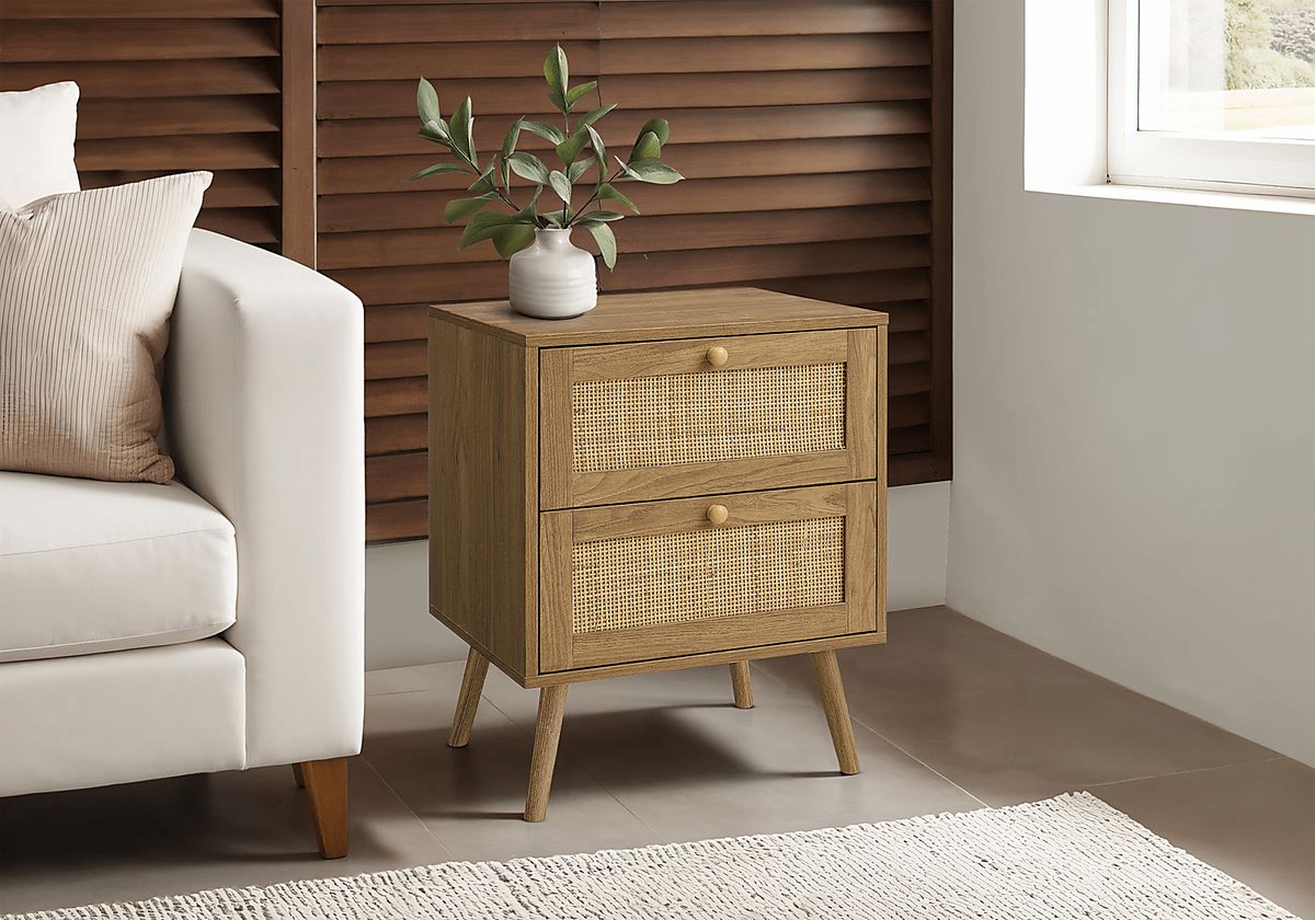 Nighttales Brown Dark Wood Nightstand | Rooms to Go