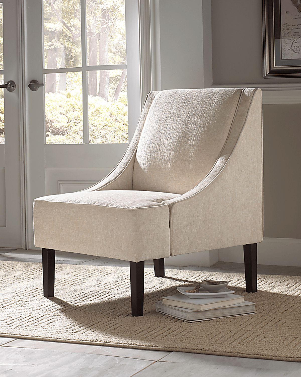 Nikki Beige Accent Chair | Rooms to Go