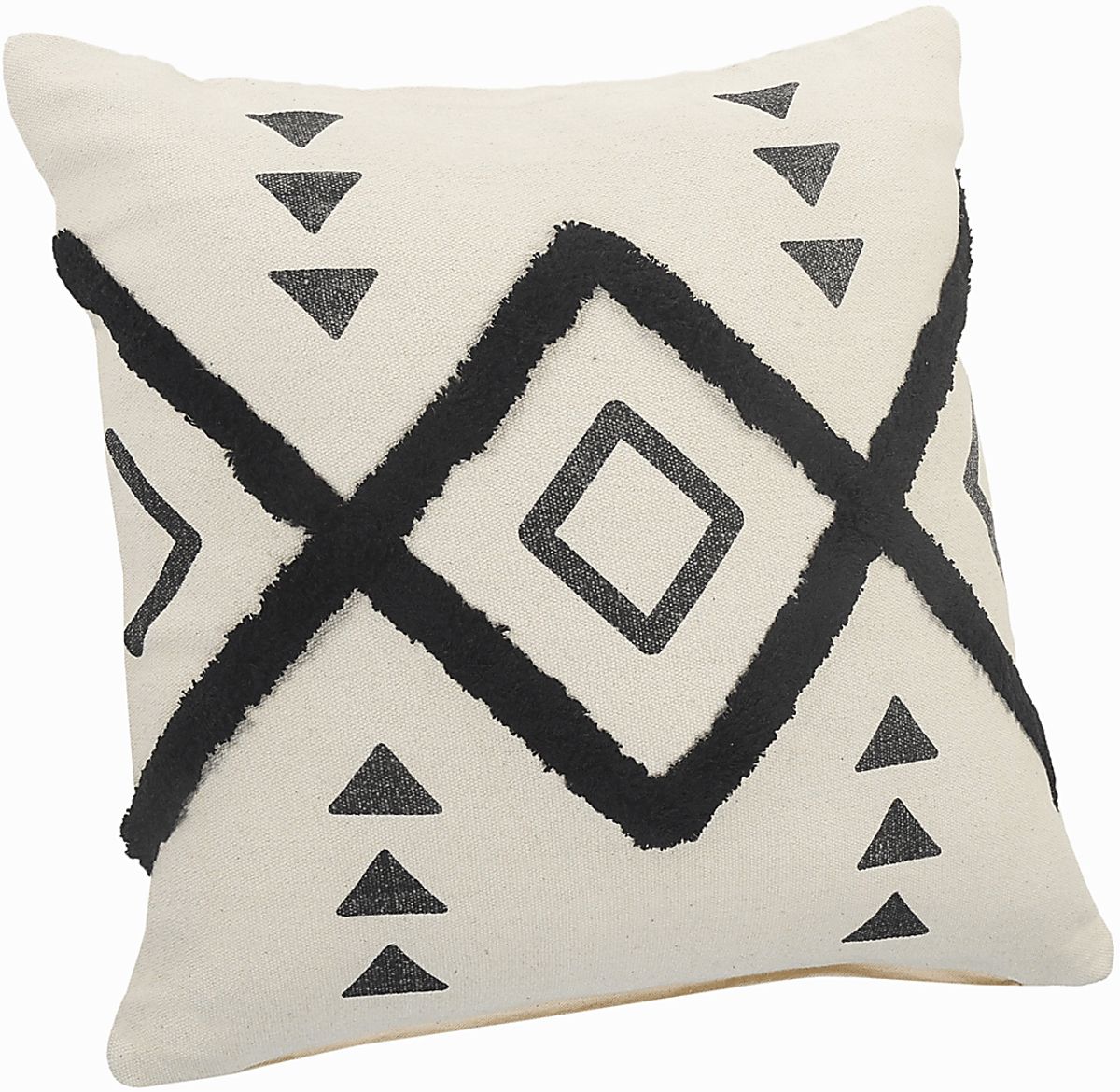 Norasen II Off-White Beige,White Cotton Fabric Throw Pillow | Rooms to Go