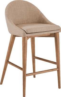 Nordonna Tan Beige,Brown Polyester Fabric Counter Stool | Rooms to Go