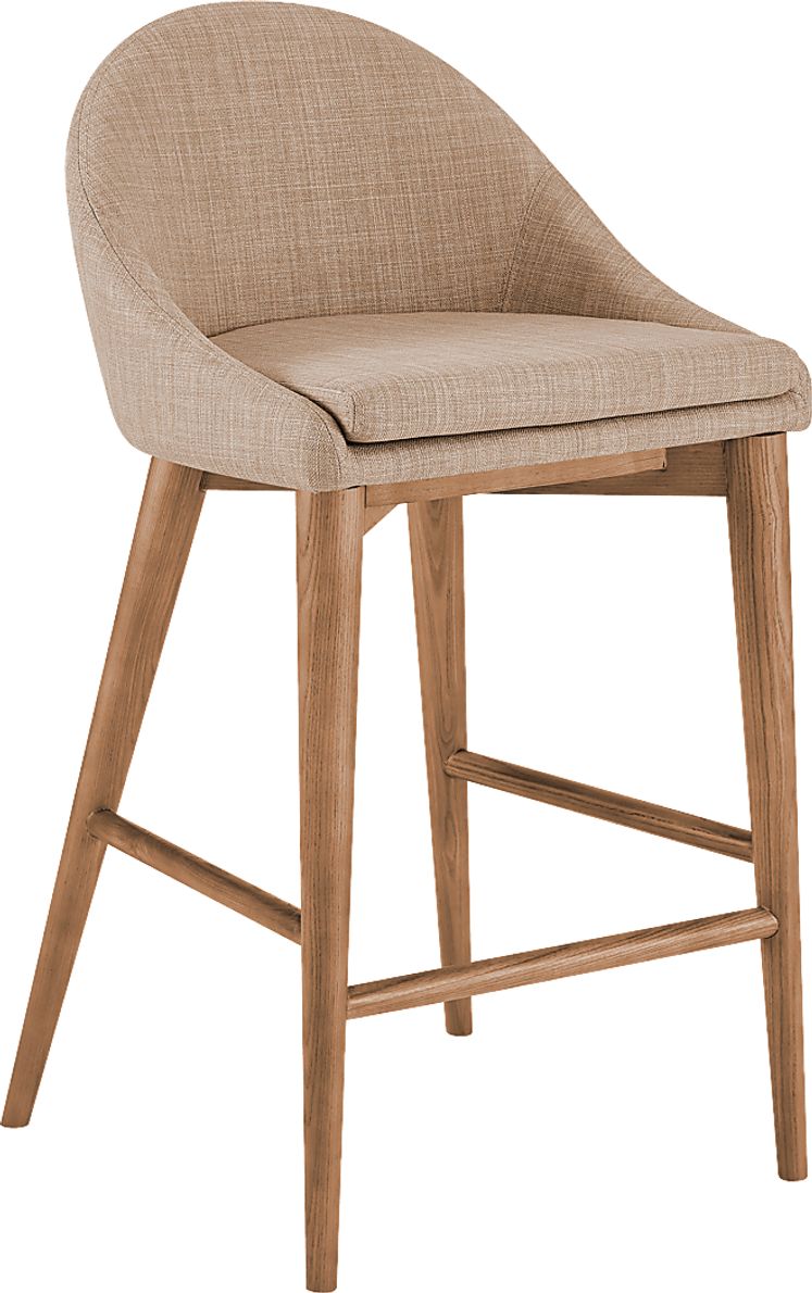 Nordonna Tan Beige,Brown Polyester Fabric Counter Stool - Rooms To Go