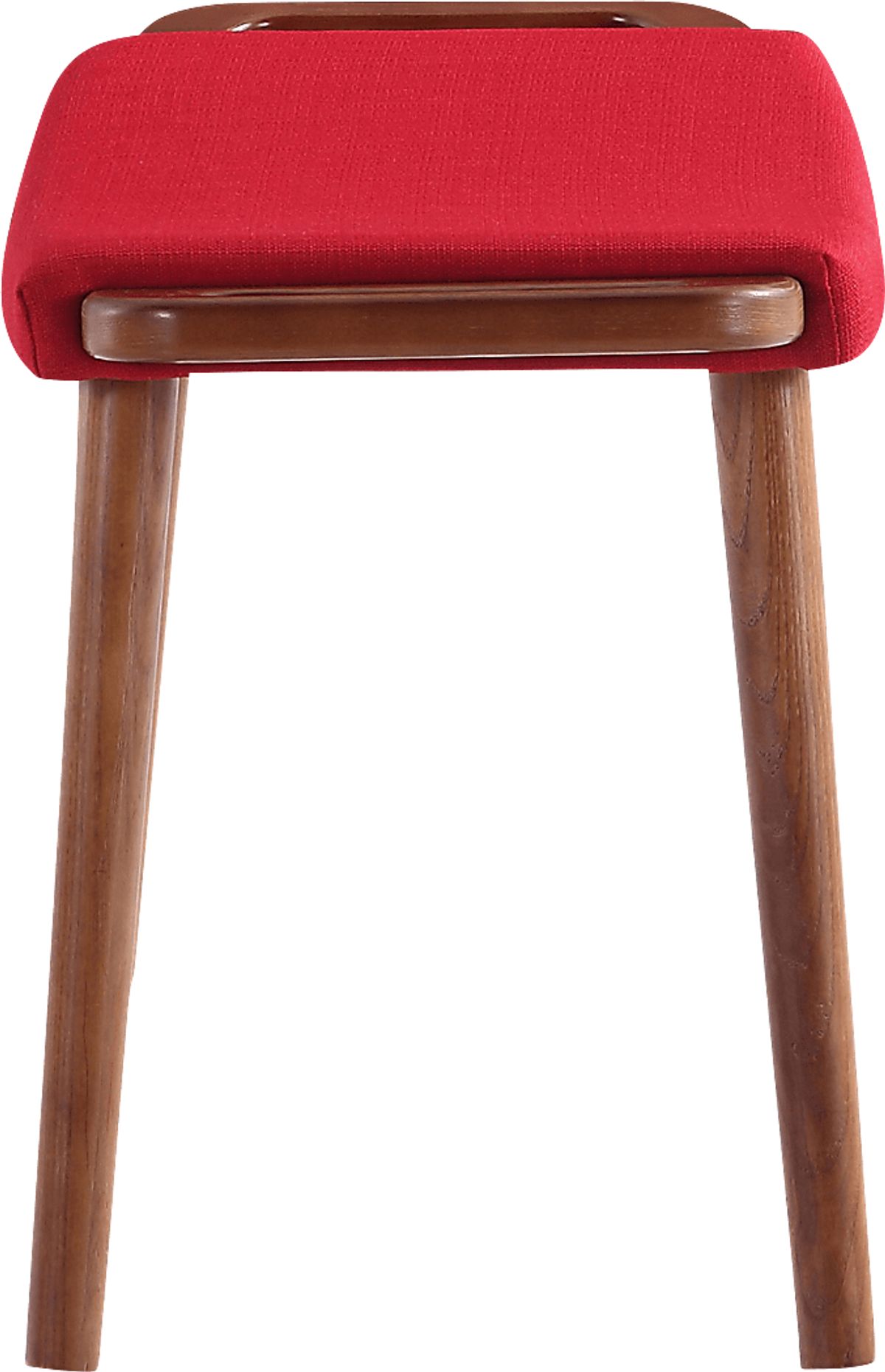Noriton Red Linen Fabric Accent Ottoman | Rooms to Go