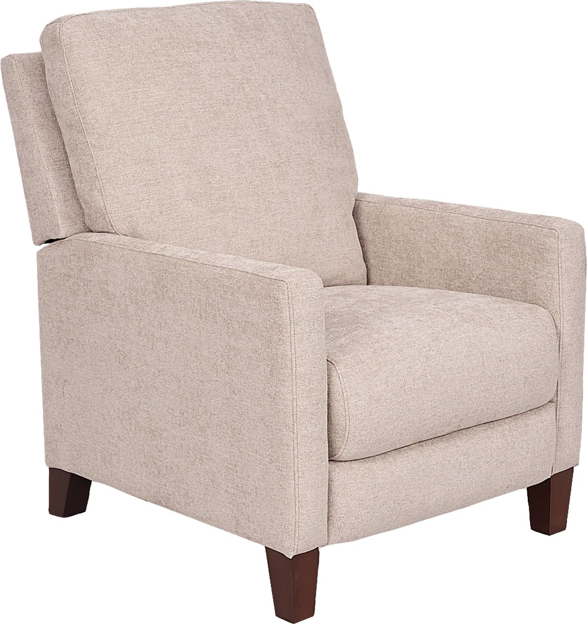 Norwich Mushroom Brown Polyester Fabric Push Back Recliner | Rooms to Go