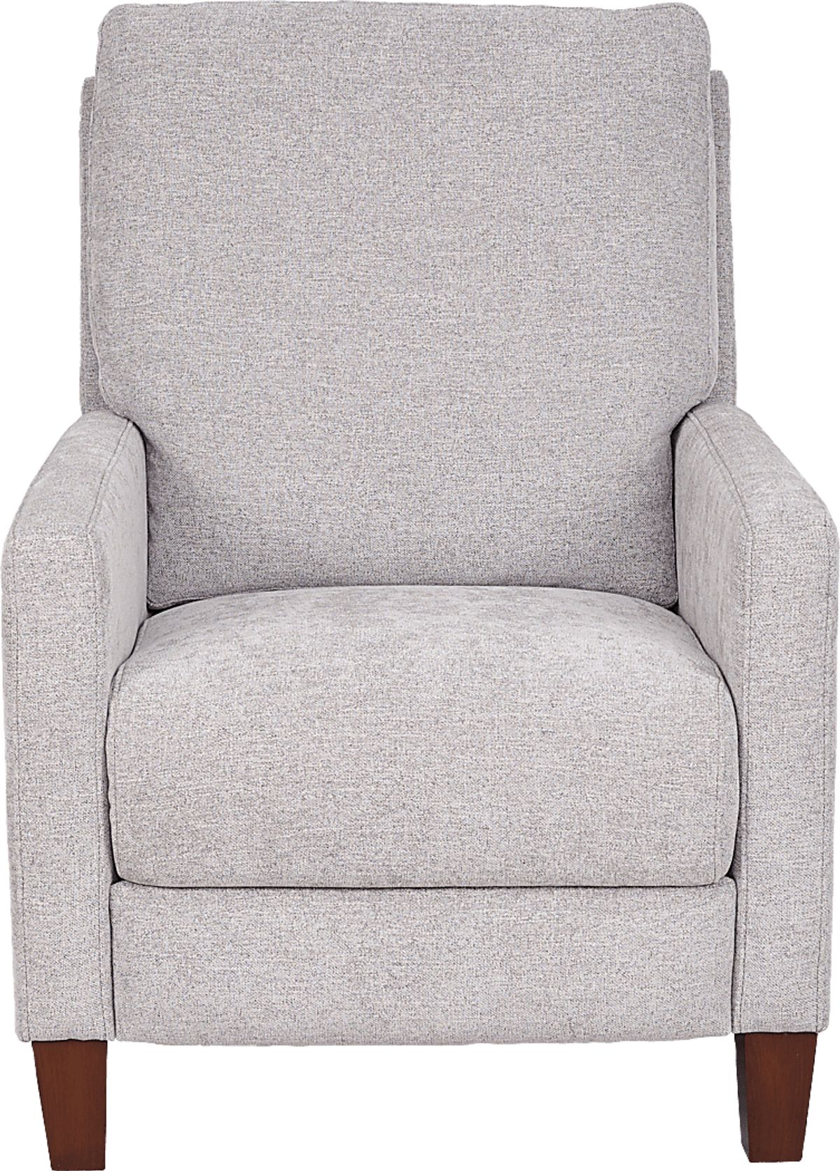 Norwich Smoke Gray Polyester Fabric Push Back Recliner | Rooms to Go