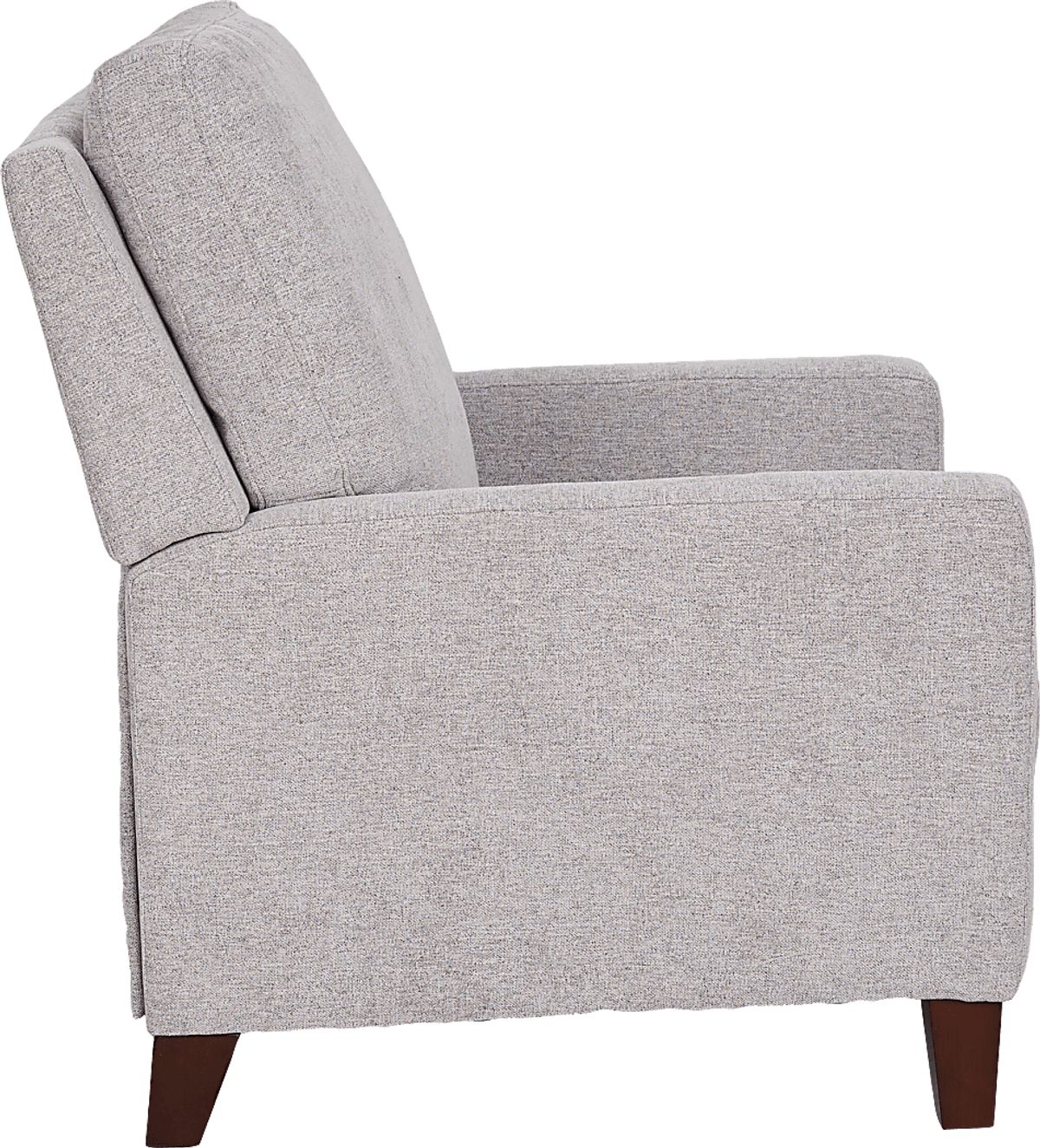 Norwich Smoke Gray Polyester Fabric Push Back Recliner | Rooms to Go