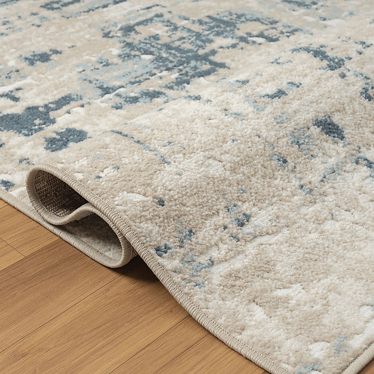 Nour Blue,Gray Rugs | Rooms to Go
