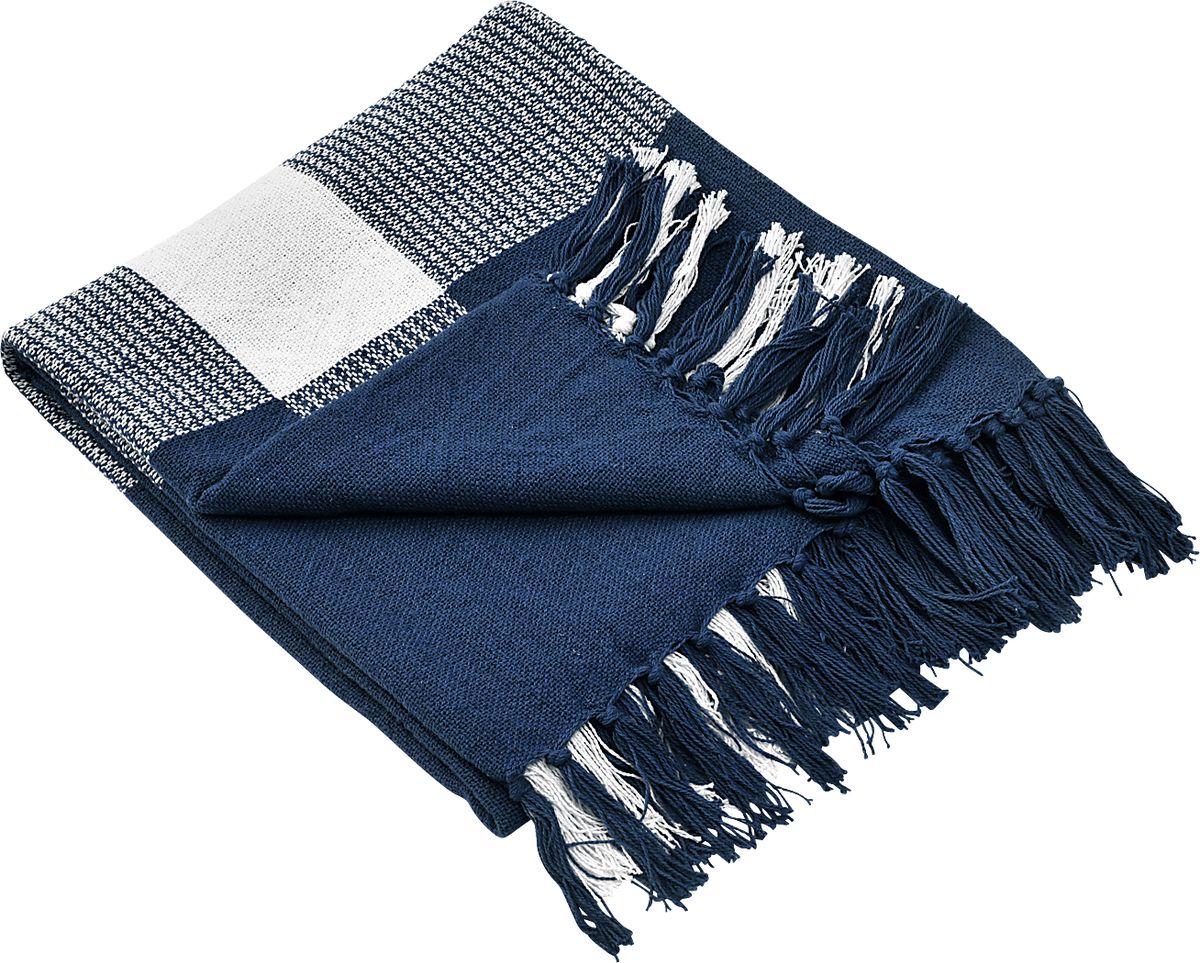 Novajoy Blue Throw Blanket | Rooms to Go