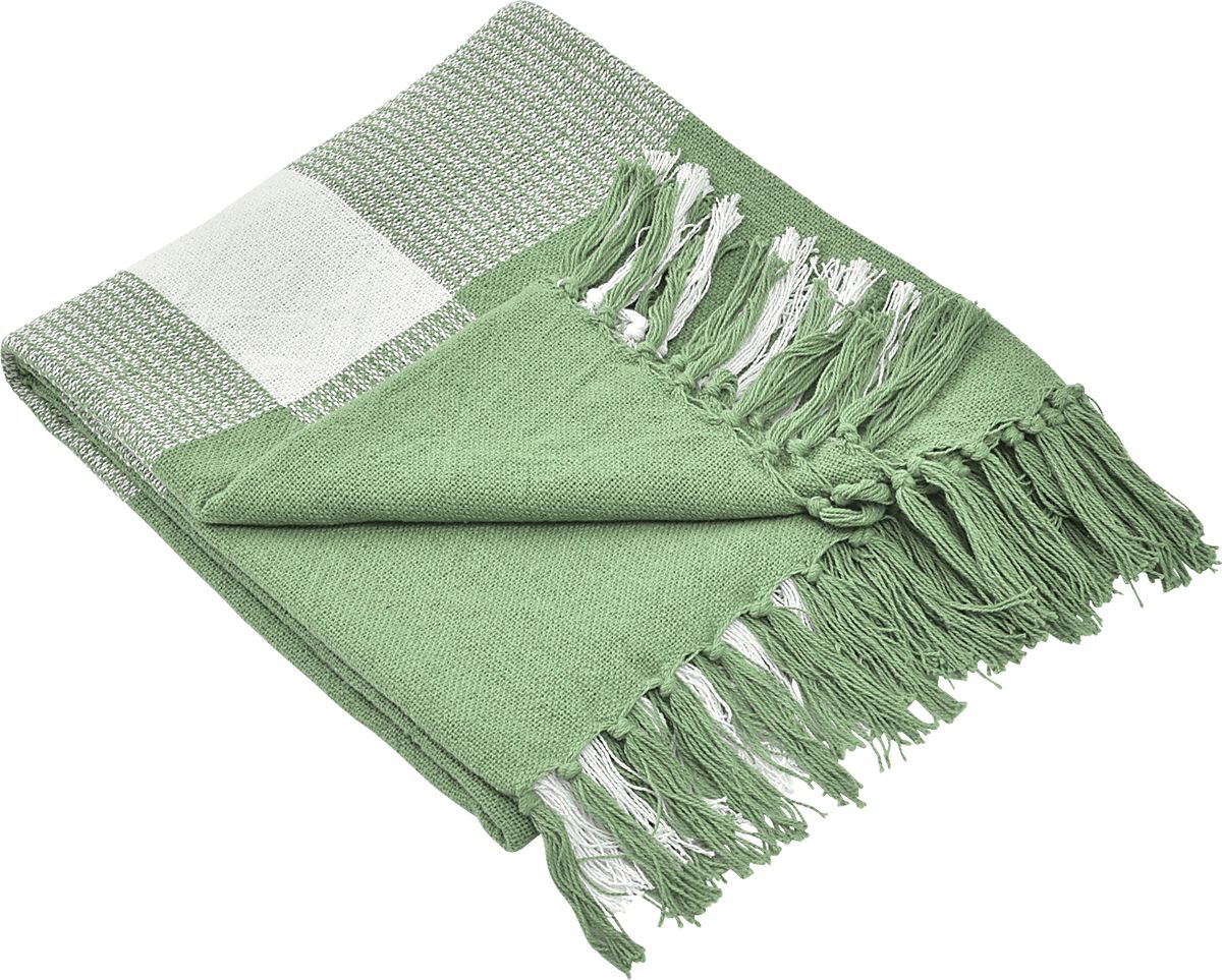 Novajoy Green Throw Blanket | Rooms to Go