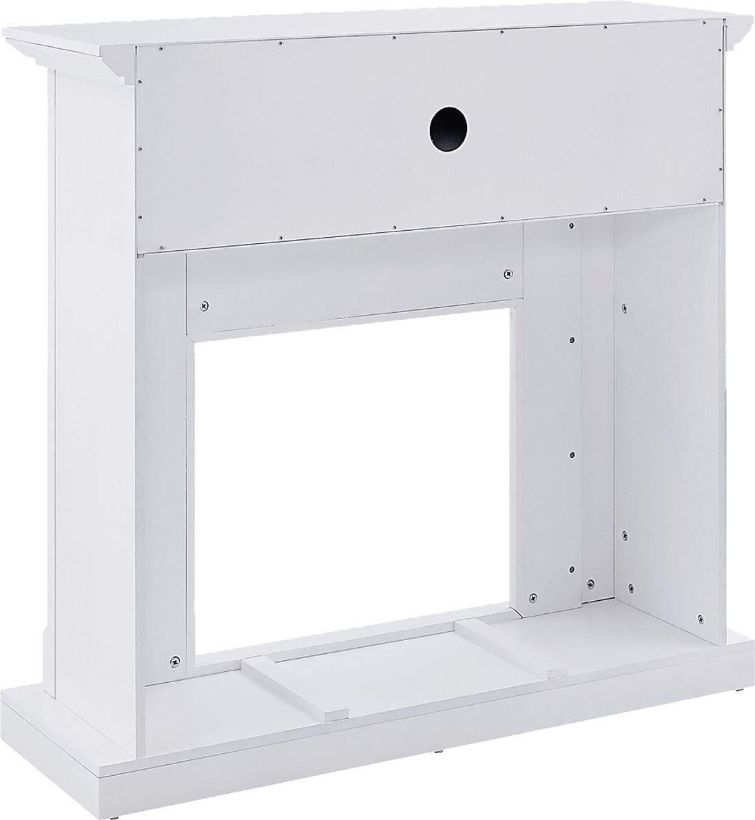 Novatak IV White 45 in. Console With Touch Panel Electric Fireplace ...