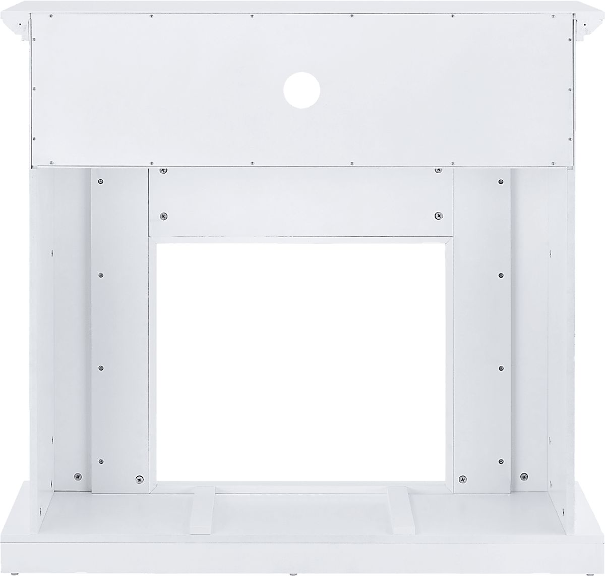 Novatak III White Colors,White 45" Console With Electric Fireplace ...