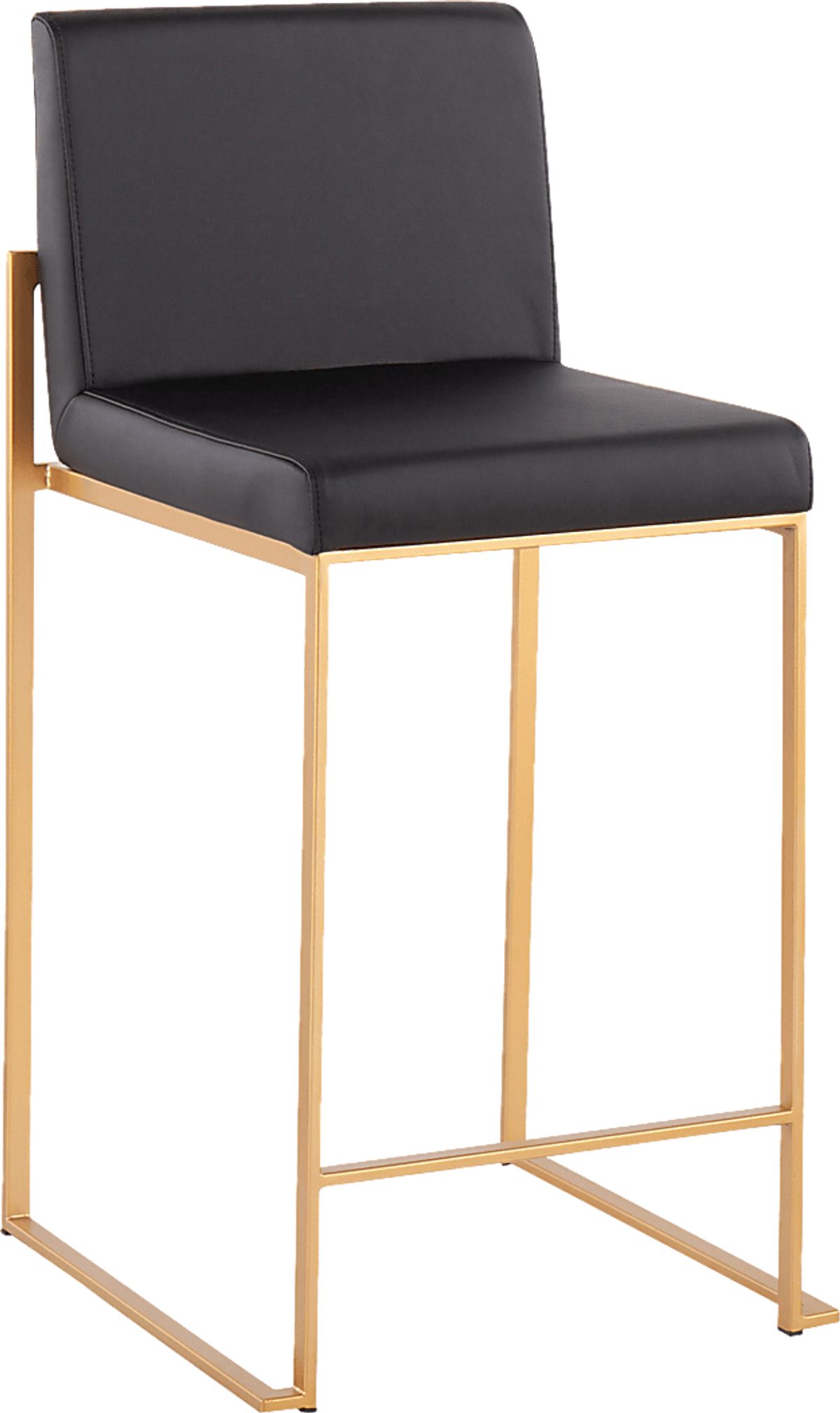 Nowotny Gold Colors,Metal Black Counter Height Stool, Set Of 2 | Rooms ...