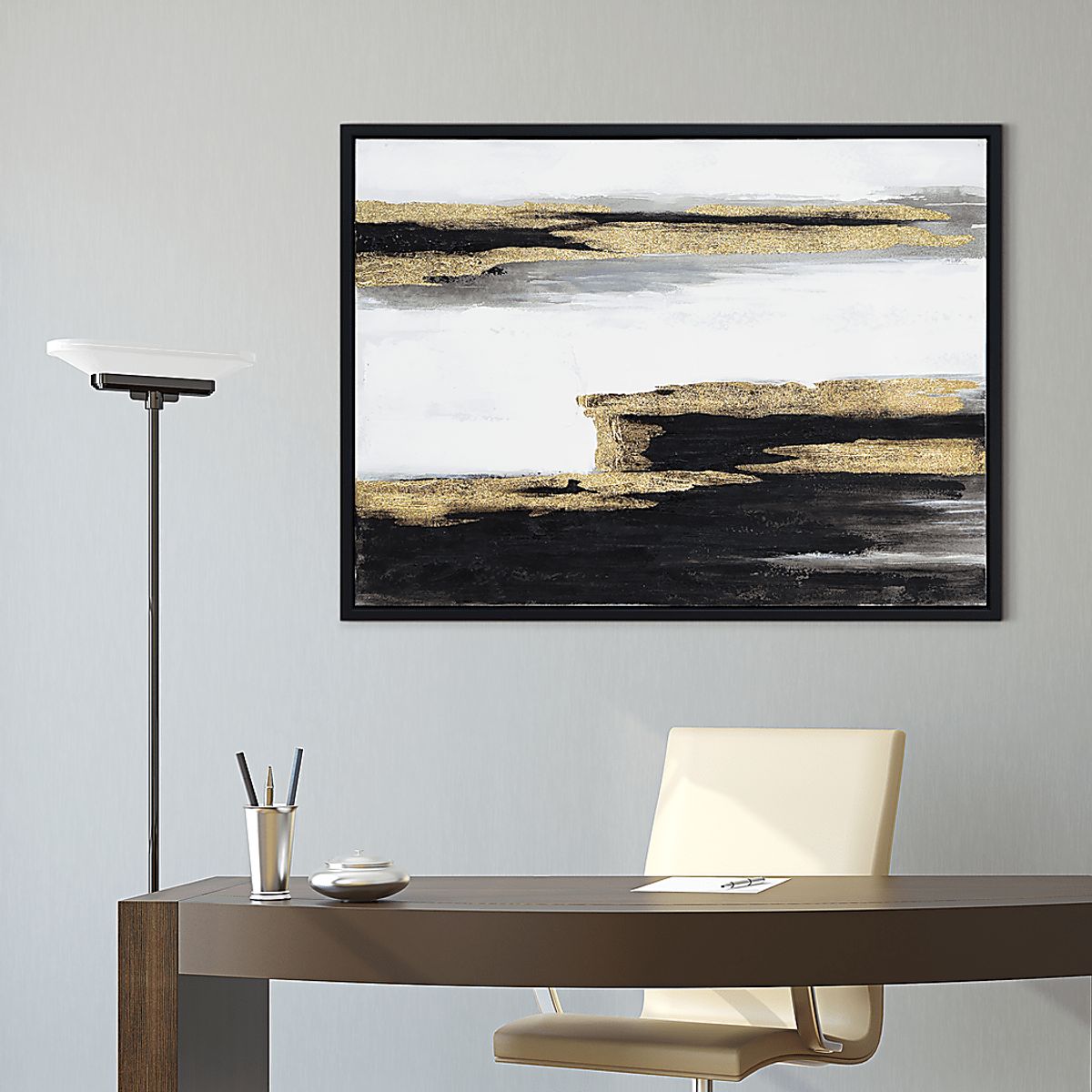 Nunatak Black Artwork | Rooms to Go