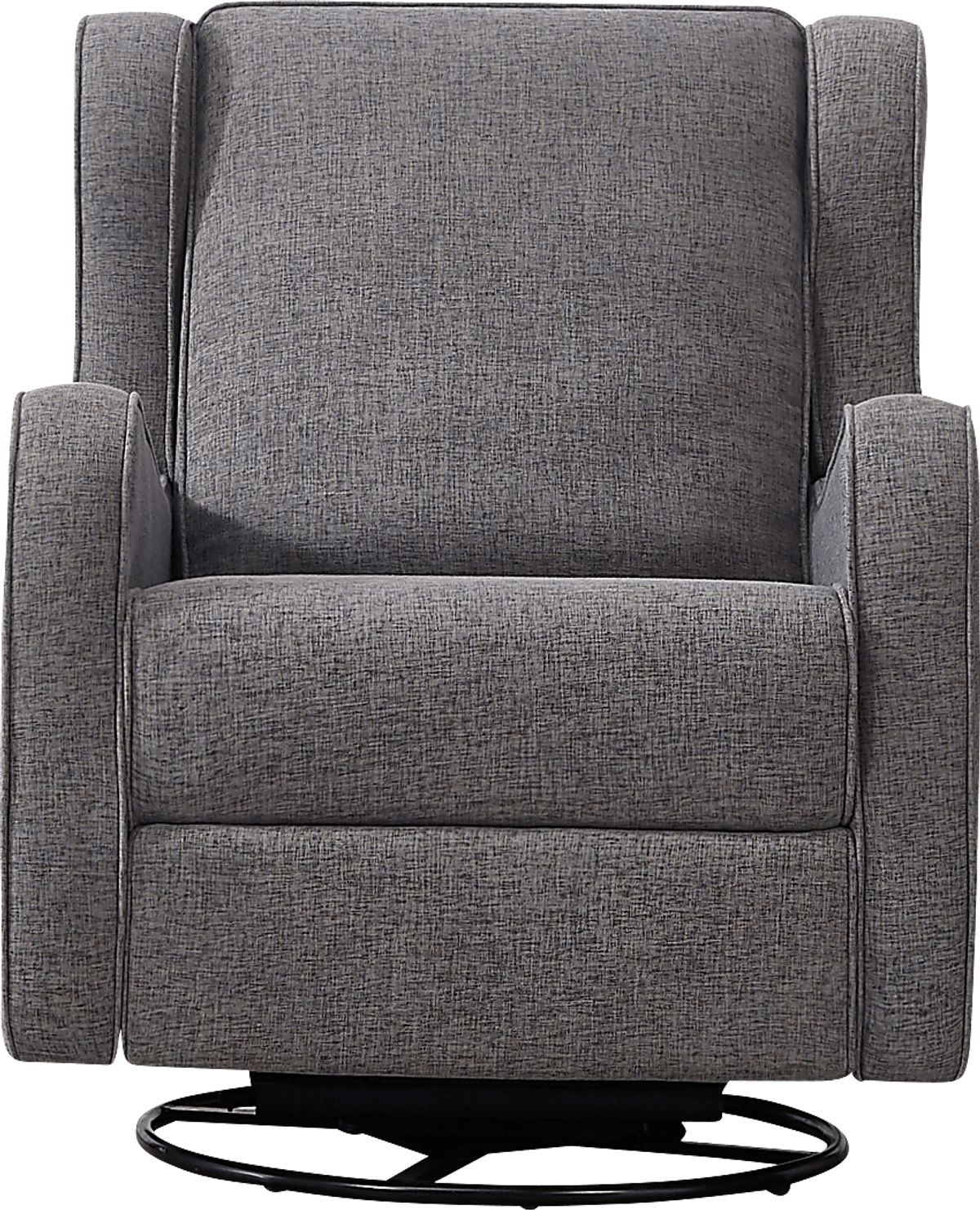 Camora Dark Gray Swivel Glider Recliner | Rooms to Go