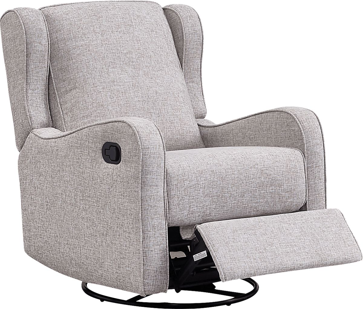 Camora Gray Swivel Glider Recliner | Rooms to Go