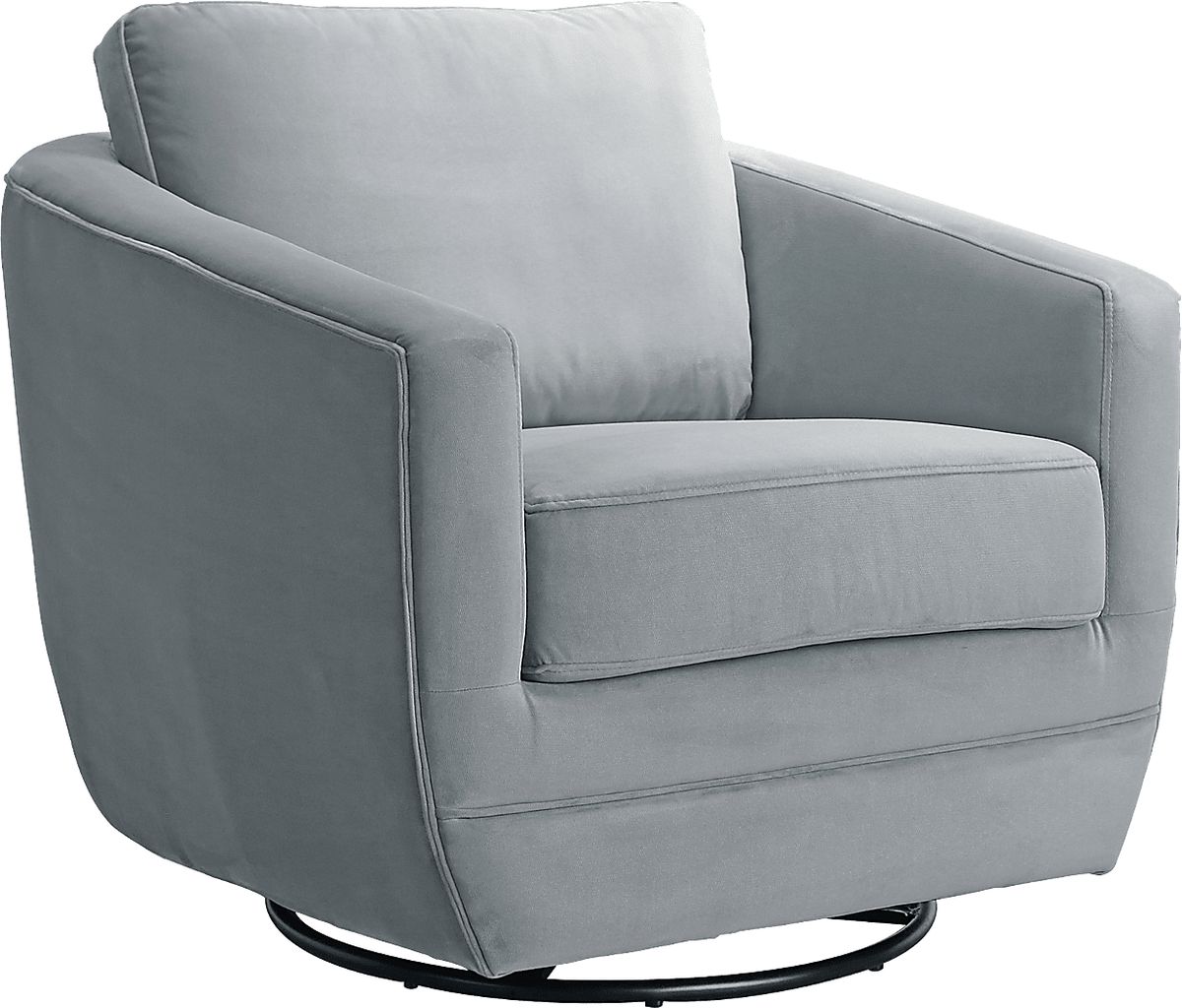 Eufemia Gray Polyester Fabric Nursery Swivel Glider | Rooms to Go